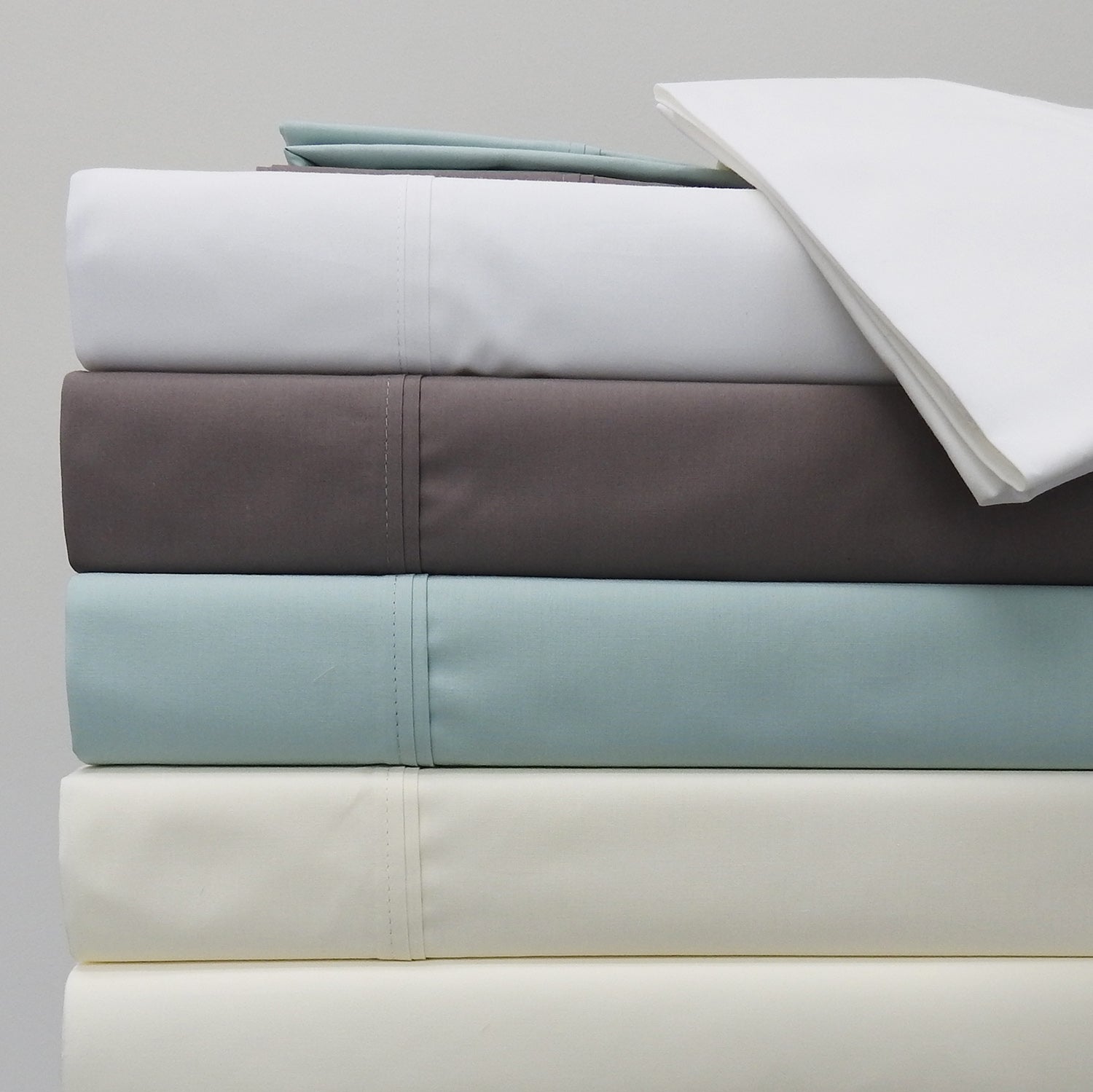 USA Made Cool & Crisp Percale Cotton Sheet Set - 16" Pockets – Soft Linens